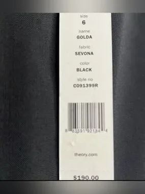 Theory | Skirts | Nwt Theory Golda Black Suit Pencil Skirt 6 | Poshmark